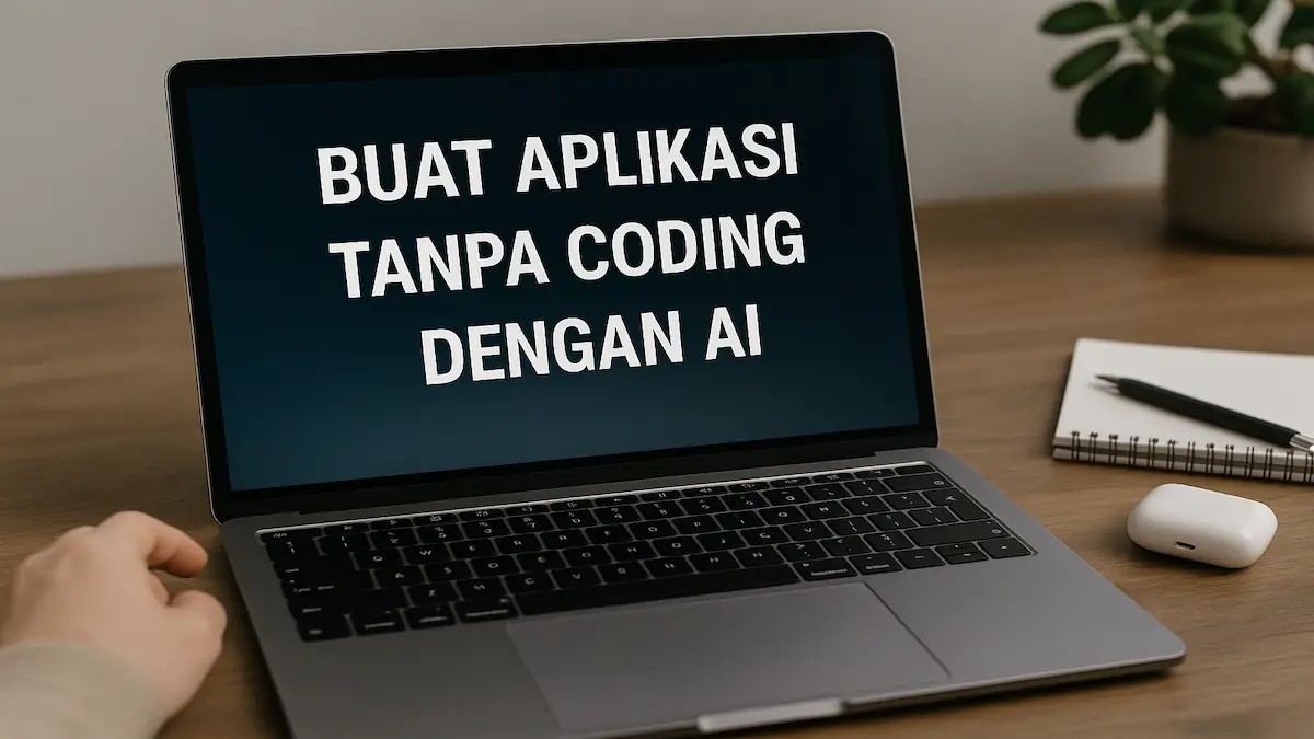 Buat Aplikasi Tanpa Coding dengan AI Canggih 2025